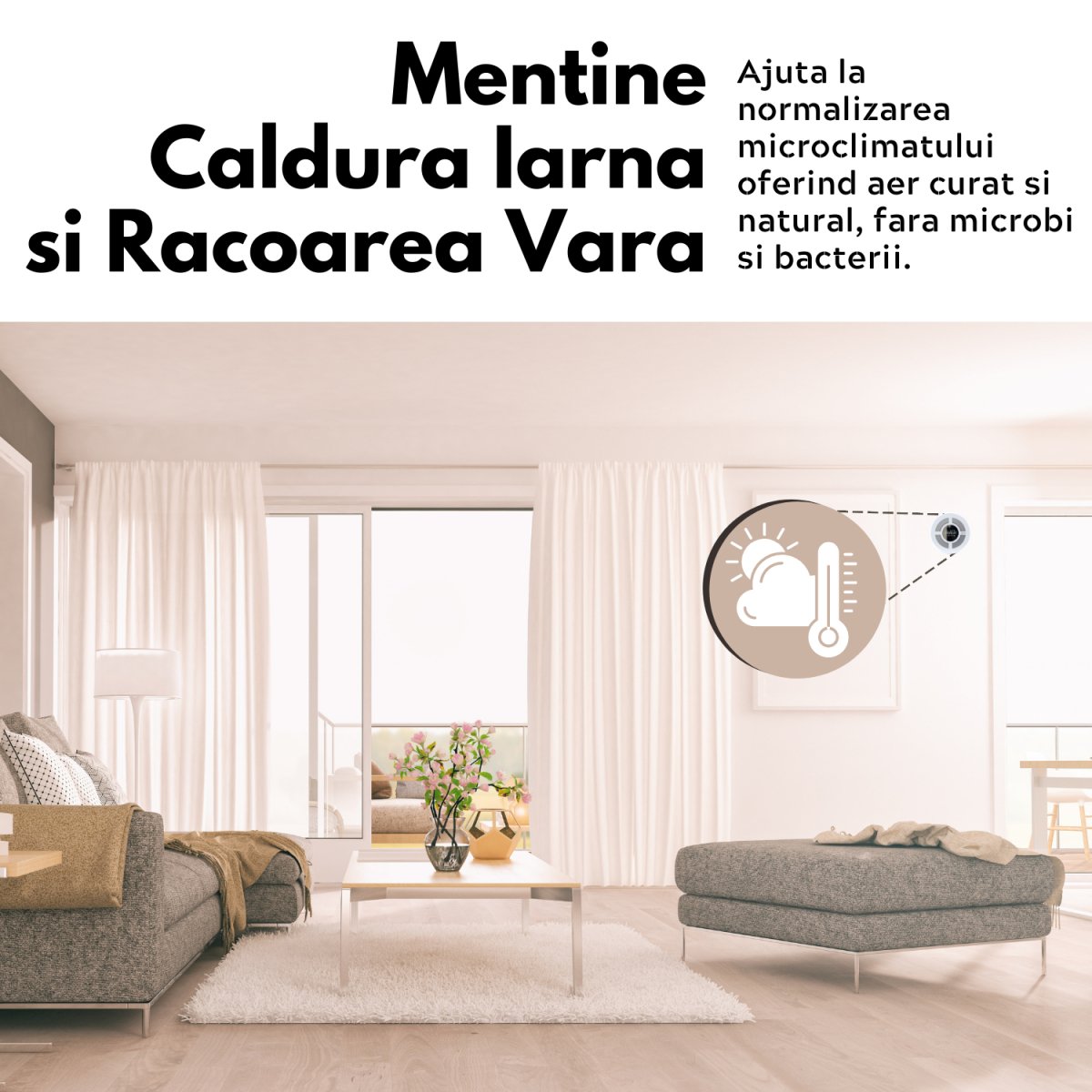 Recuperator Prana 200G ERP Premium WI-FI cu inel decorativ si capac ...